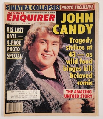 NATIONAL ENQUIRER March 22 1994 Michael Jackson / Frank Sinatra / John ...