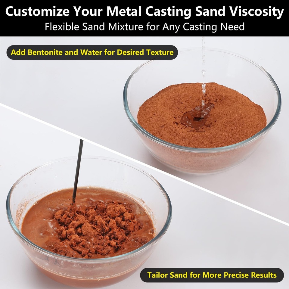 5Lbs Premium Ultra-Fine 400 Mesh Oil-Free Casting Sand for Metal ...