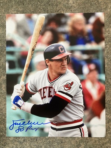 Indians Joe Charboneau signed 8x10 with 80 ROY inscription W/COA | eBay