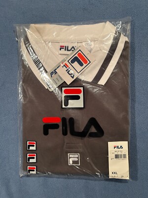 Unopened vintage Fila brown tennis polo 80's with tags size XXL | eBay