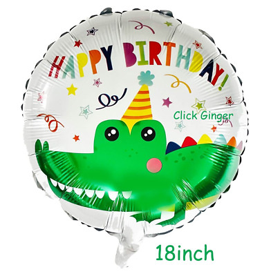 Crocodile Foil Balloon 18inch Jungle Animals Alligator Zoo Australian ...