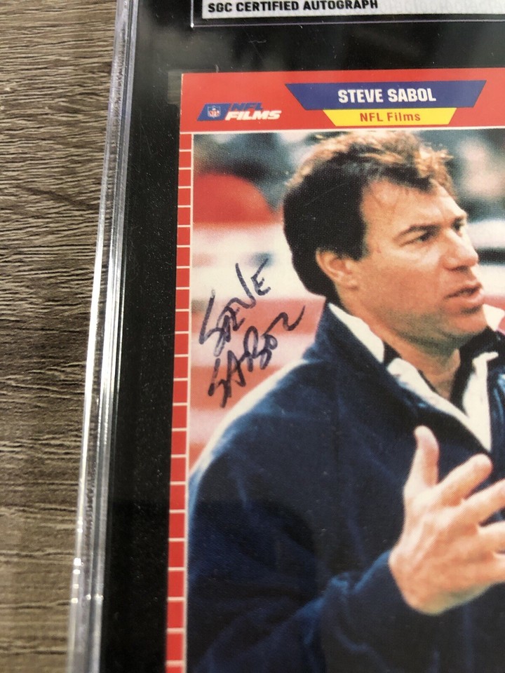 ED & STEVE SABOL Autographed Pro Set Football Cards PSA/DNA SGC ...