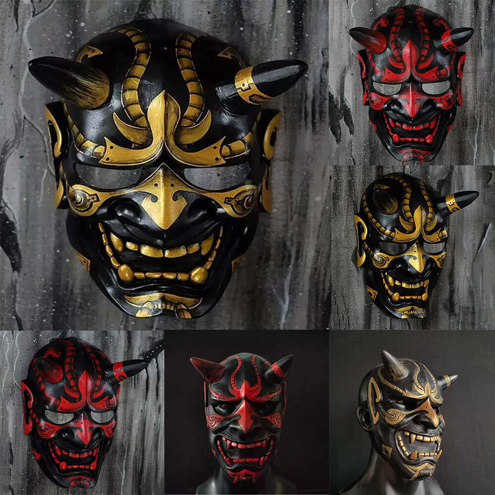 Kabuki Demon Halloween Japanese Hannya Demon Oni Samurai Noh Kabuki