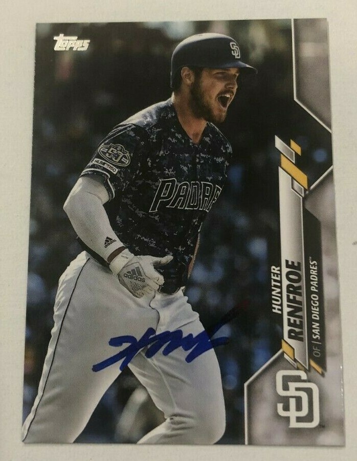 HUNTER RENFROE SIGNED 2020 TOPPS BASEBALL CARD AUTO | eBay