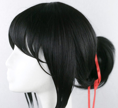 Your name kimi no na wa Miyamizu Mitsuha Cosplay Costumes Wig ribbon | eBay