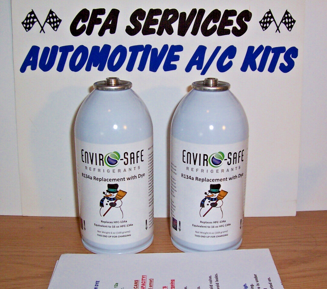 2 ENVIROSAFE AC R12 1995-OLDER and R134a 1996-2015 REFRIGERANT ...