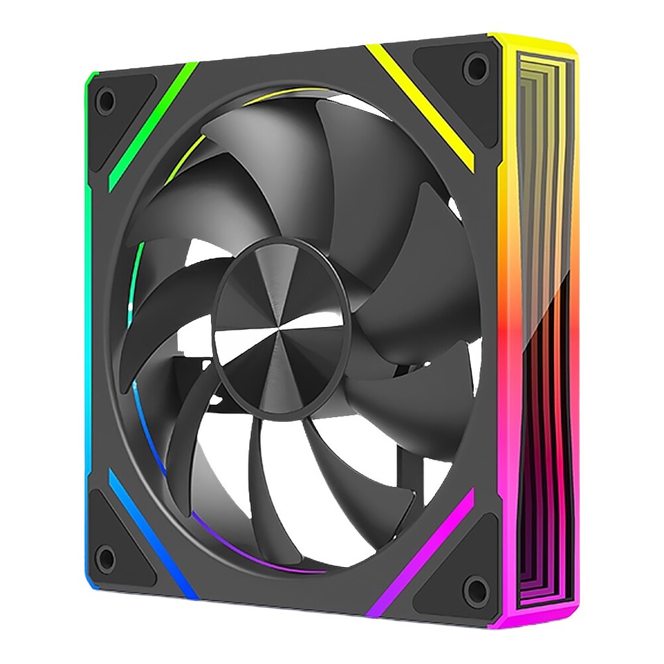 PC Case Fan with 5V 3Pin ARGB Plug 4 Pin PWM Case Fan for Computer Case ...