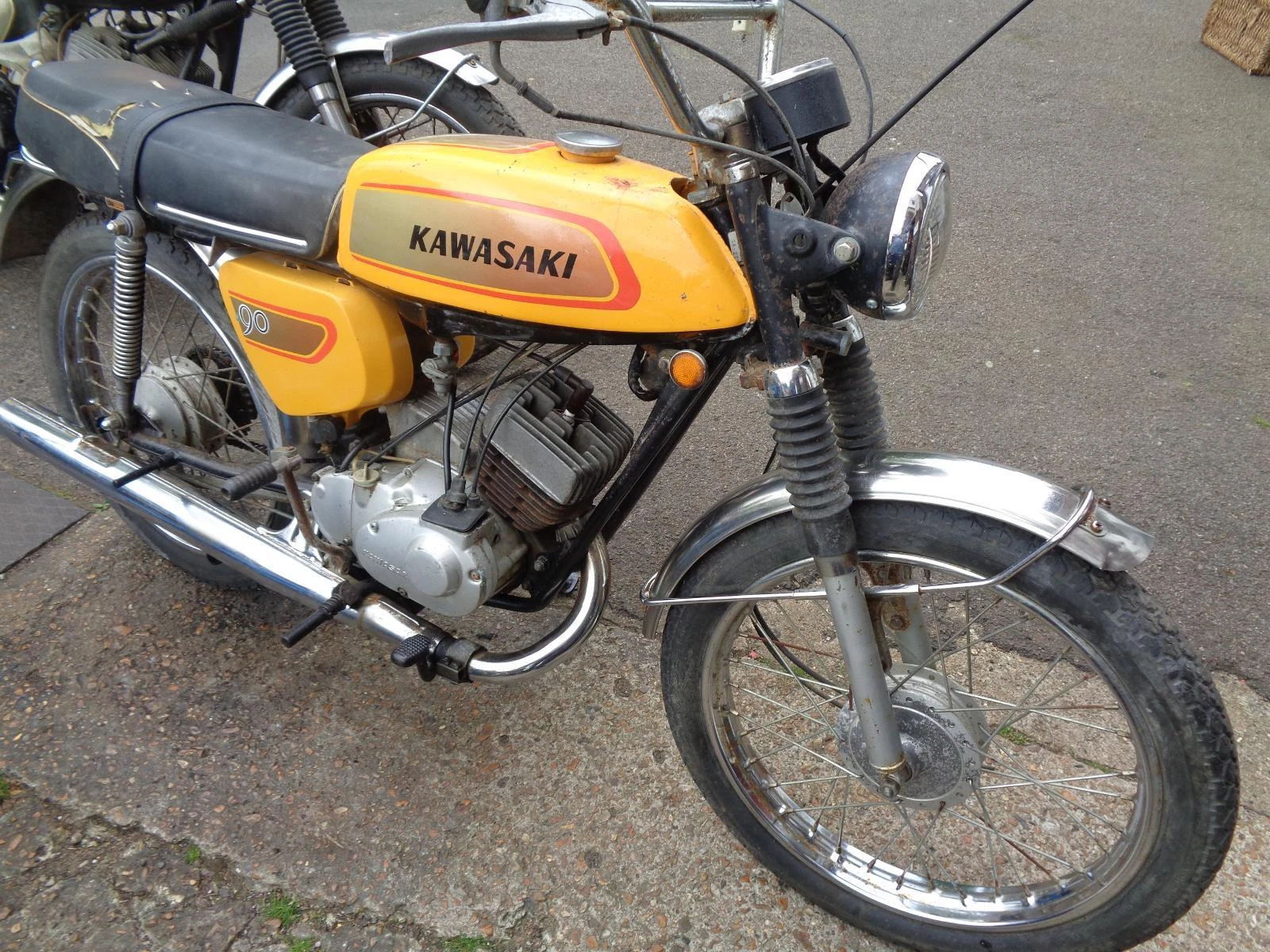 1971 Kawasaki GA90 Early KH100 Easy Project Us Barn Find Original ...