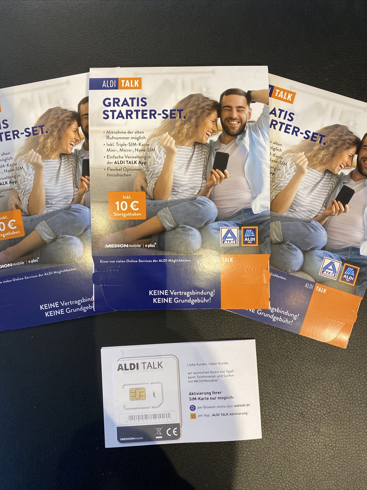 Simkarte Aldi Talk Starter Paket Set inkl. 10 Euro