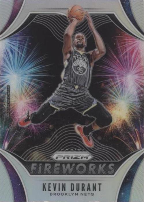 2019-20 Panini Prizm - Fireworks Kevin Durant #1 Silver Prizm for sale ...