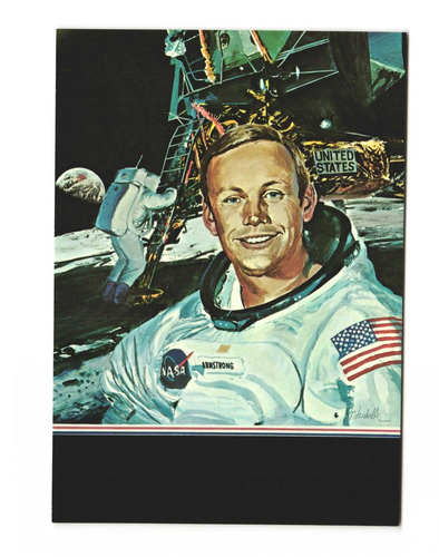 Nat'l Air & Space Museum Smithsonian Institute Postcard Neil Armstrong ...