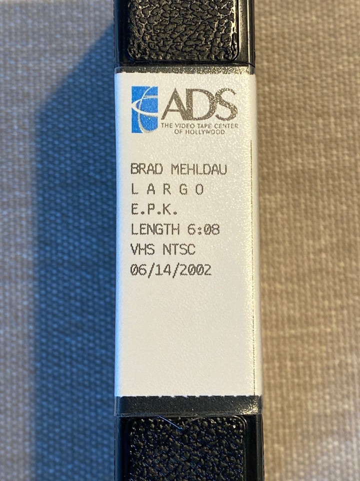 Two (2) Brad Mehldau VHS Tapes (1999 + 2002) Super Rare Original ...