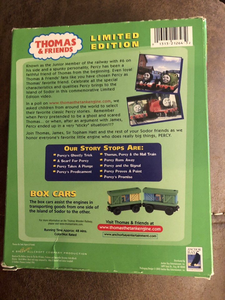 Thomas And Friends Best Of Percy VHS TOY NOT INCLUDED | eBay