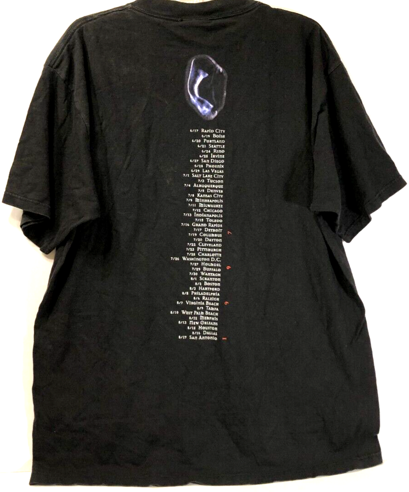 QUEENSRYCHE Hear in the Now Frontier World Tour Vintage 1997 Black T ...