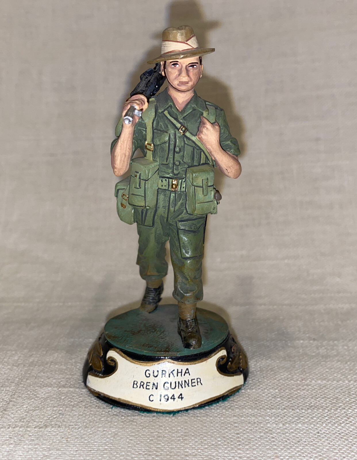 Rare Charles Stadden Pewter Figurines Painted Private Dunkirk&Gurkha ...