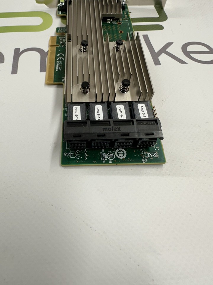 LSI AVAGO SAS 9305-16i HBA Logic Controller Card 16-Port SAS 12Gb/s IT ...