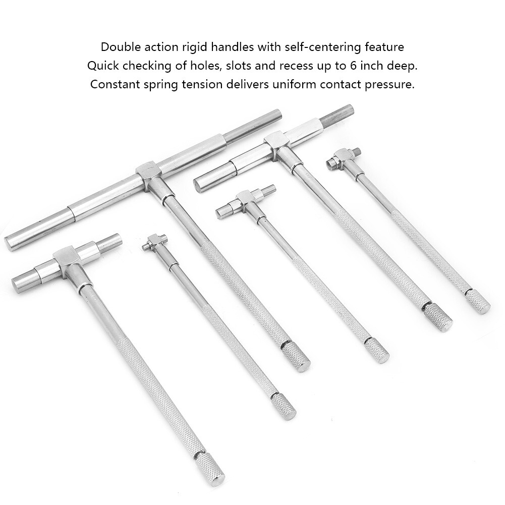 6Pcs Telescopic Gauge 8-150mm Adjustable Inner Diameter Gauge ...