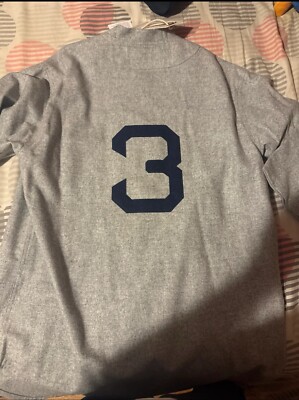 NWT Mitchell Ness Authentic New York Yankees Babe Ruth 3 Wool Jersey 44 ...