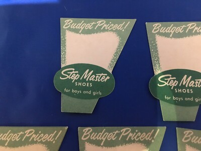Shoe Box Tags Step Master Price Tag Advertising Vintage Lot of 21 | eBay