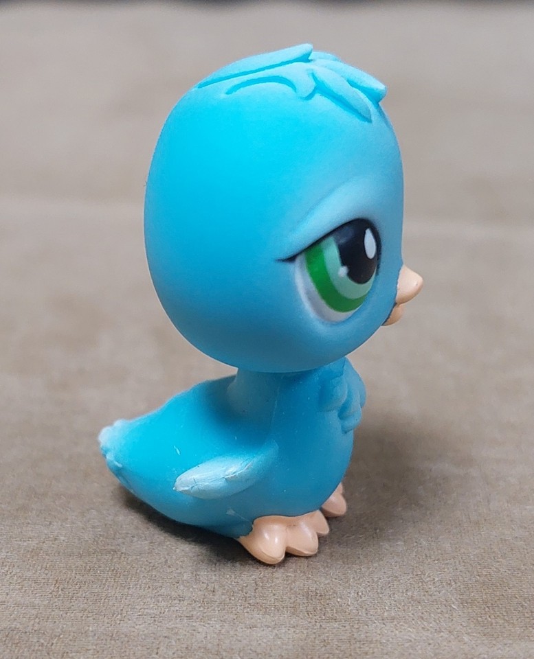 Hasbro #232 Littlest Pet Shop LPS Blue Chick Bird Green Eyes RARE | eBay