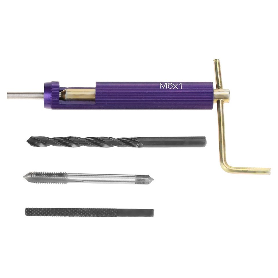 ・M6 Stainless Steel Wire Thread Insert Combination Tool Set Thread ...