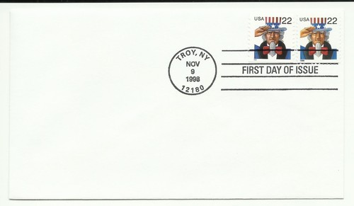 UNITED STATES 1998 FIRST DAY ISSUE, FDC, UNCLE SAM, SCOTT # 3259, 3263 ...