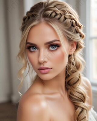 Blonde Girl Model Photo Risque 8x10 Art Print C10863 | eBay