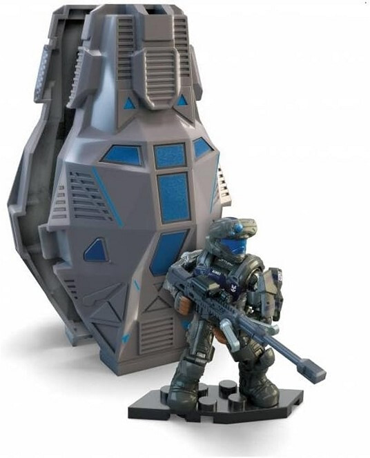 Halo ODST Drop Pod Romeo AGU Soldier Mega Construx Set Figur HMV57 ...