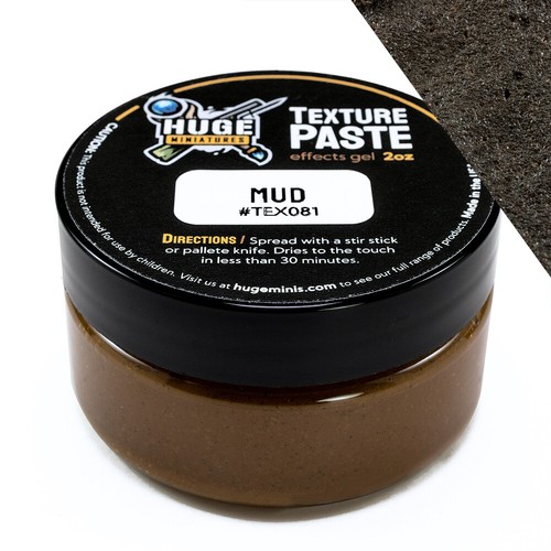 Huge Miniatures Texture Paste, Mud Model Basing Paint – 2oz Resealable ...