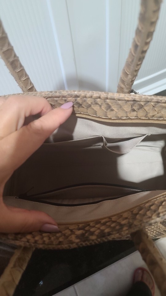 Python Snake Skin Designed by OCEANIC SNAKESKIN Women's Bag New with ...