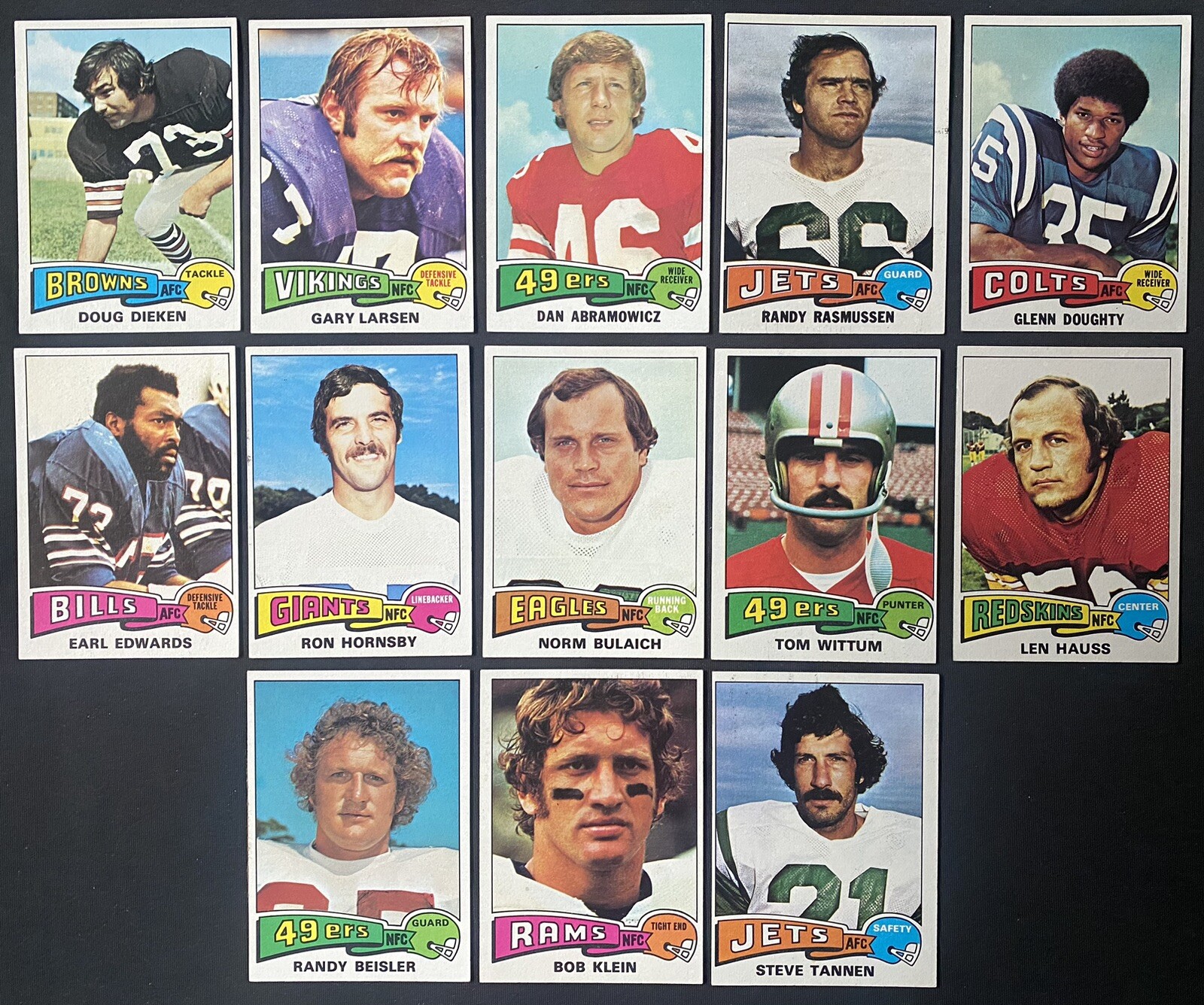 1975 Topps - Football Cards - #1-176 - Complete Your Set - You U Pick ...