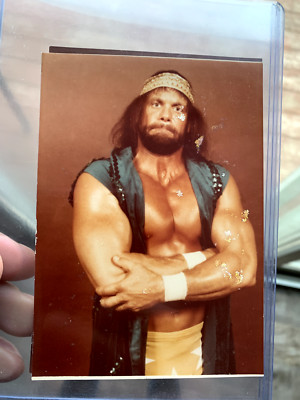 ORIGINAL 1983 Signed MACHO MAN RANDY SAVAGE POFFO ICW Wrestling Photo ...