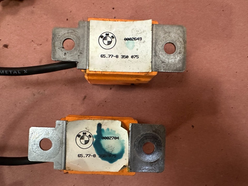 BMW E34 535I E36 M30 3.5L Engine Bay Impact Sensor Module Unit Pair OEM ...