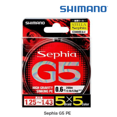 SHIMANO SEPHIA G5 HIGH GRAVITY Sinking Eging PE LINE PL-E55N- Combined ...
