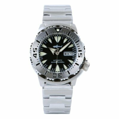 Sharkey Ocean Monster Homage Dive Watch Stainless Steel Japan Lume ...