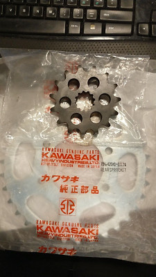 KAWASAKI Z 1000 J R LTD 1981-83 NOS SPROCKET REAR 42041-1074 34T FRONT ...