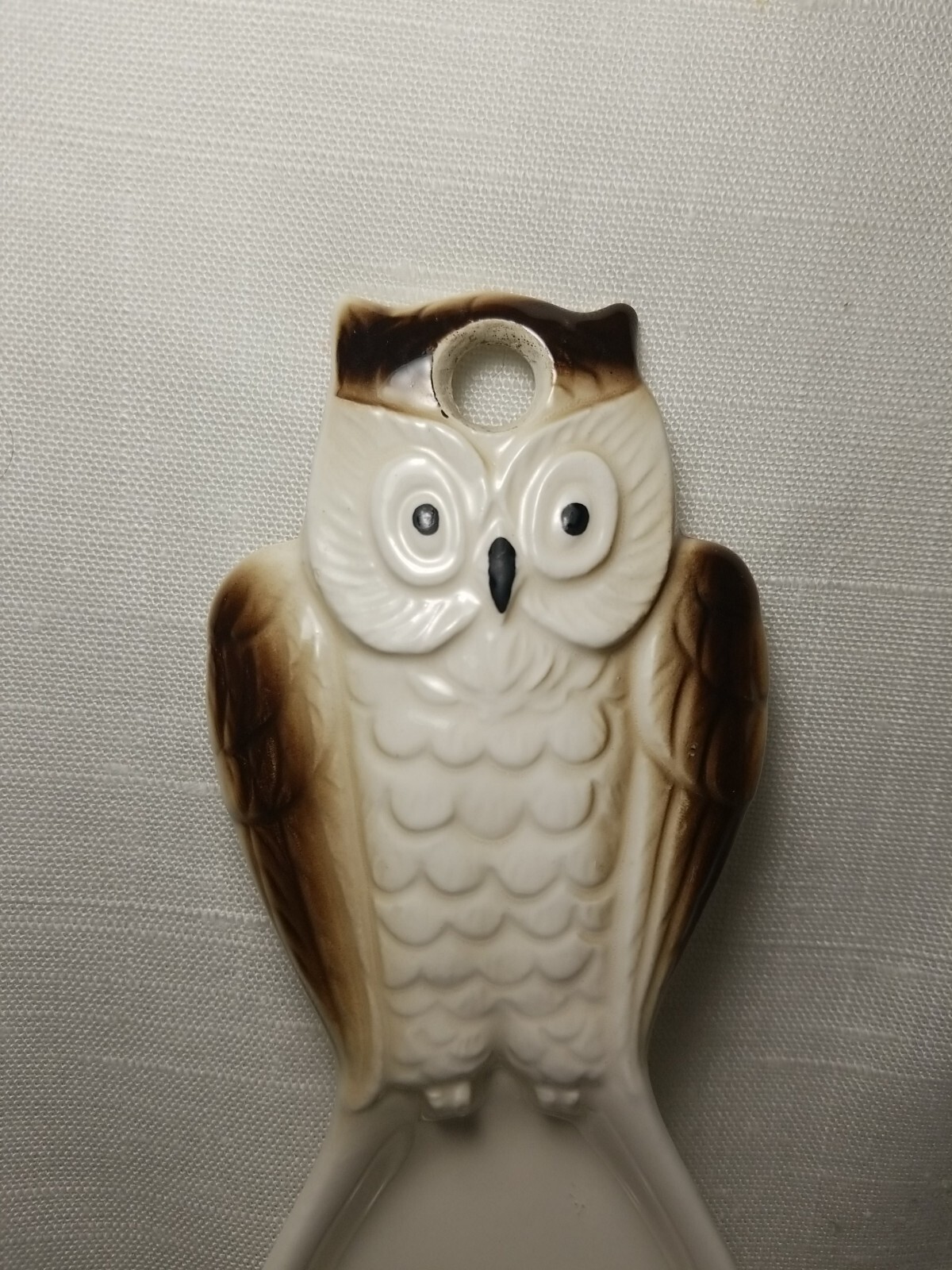 Wisconsin Dells Ceramic Owl Spoon Rest Trinket Dish Wall Hanging ...