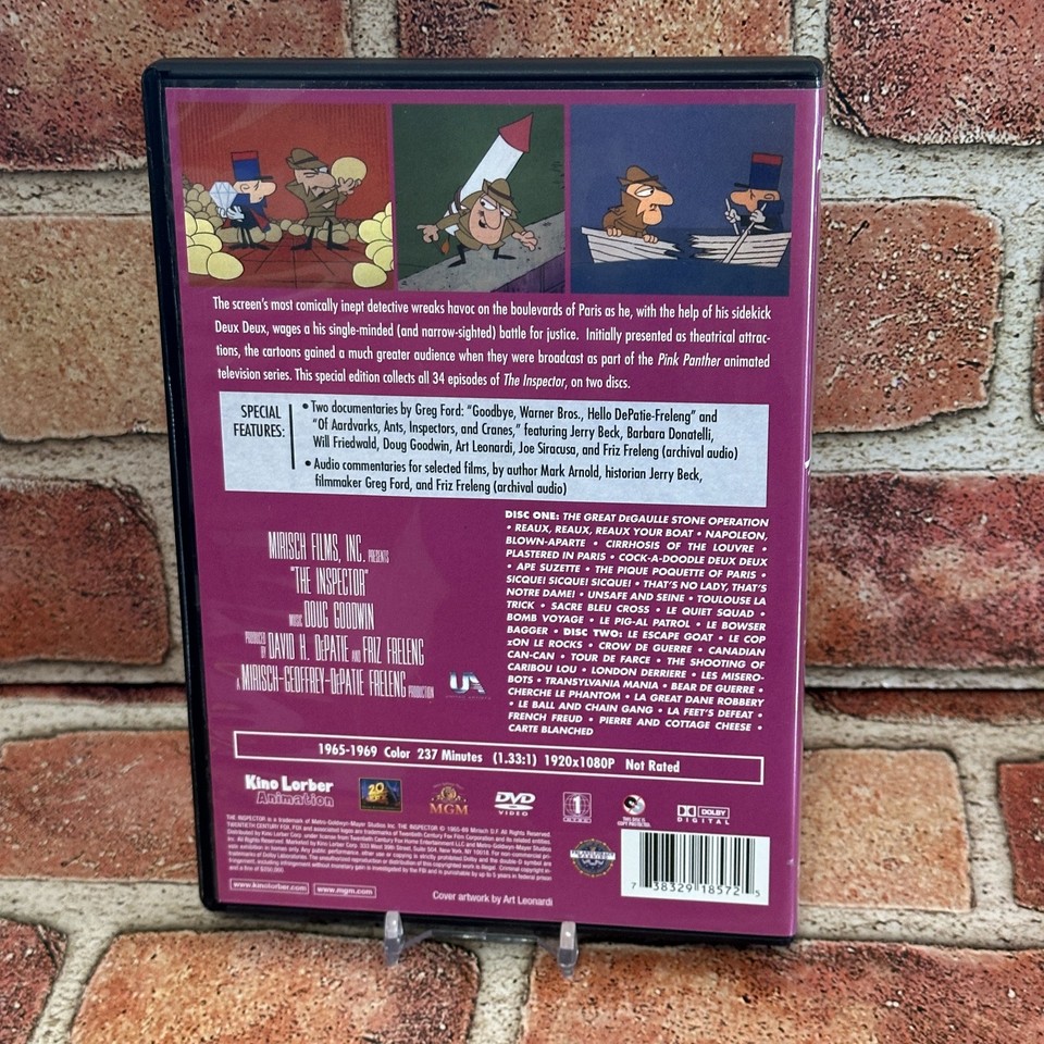 The Inspector DVD Used Depatie Freleng Two Disc Set Cartoon Collection ...