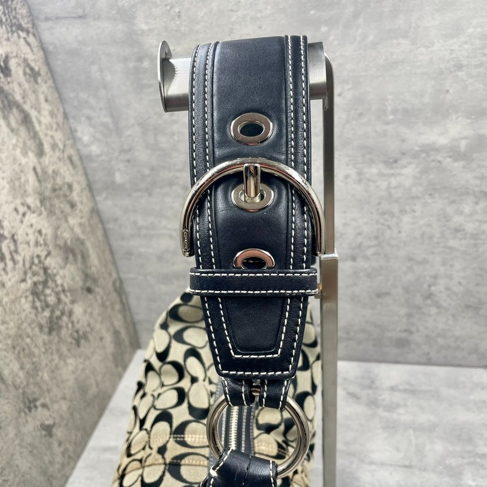 coach 10075 Vintage Half Moon One-Shoulder Bag, Signature Canvas and ...