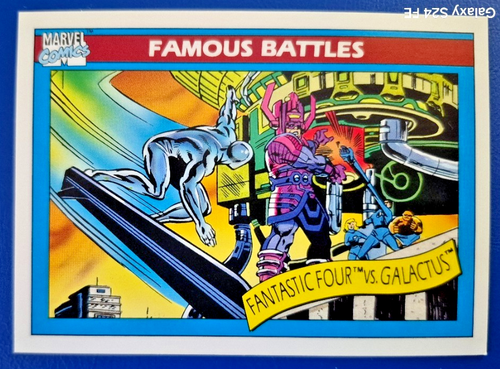 1990 Impel Marvel Universe Series 1 Galactus VS Fantastic Four Thing ...