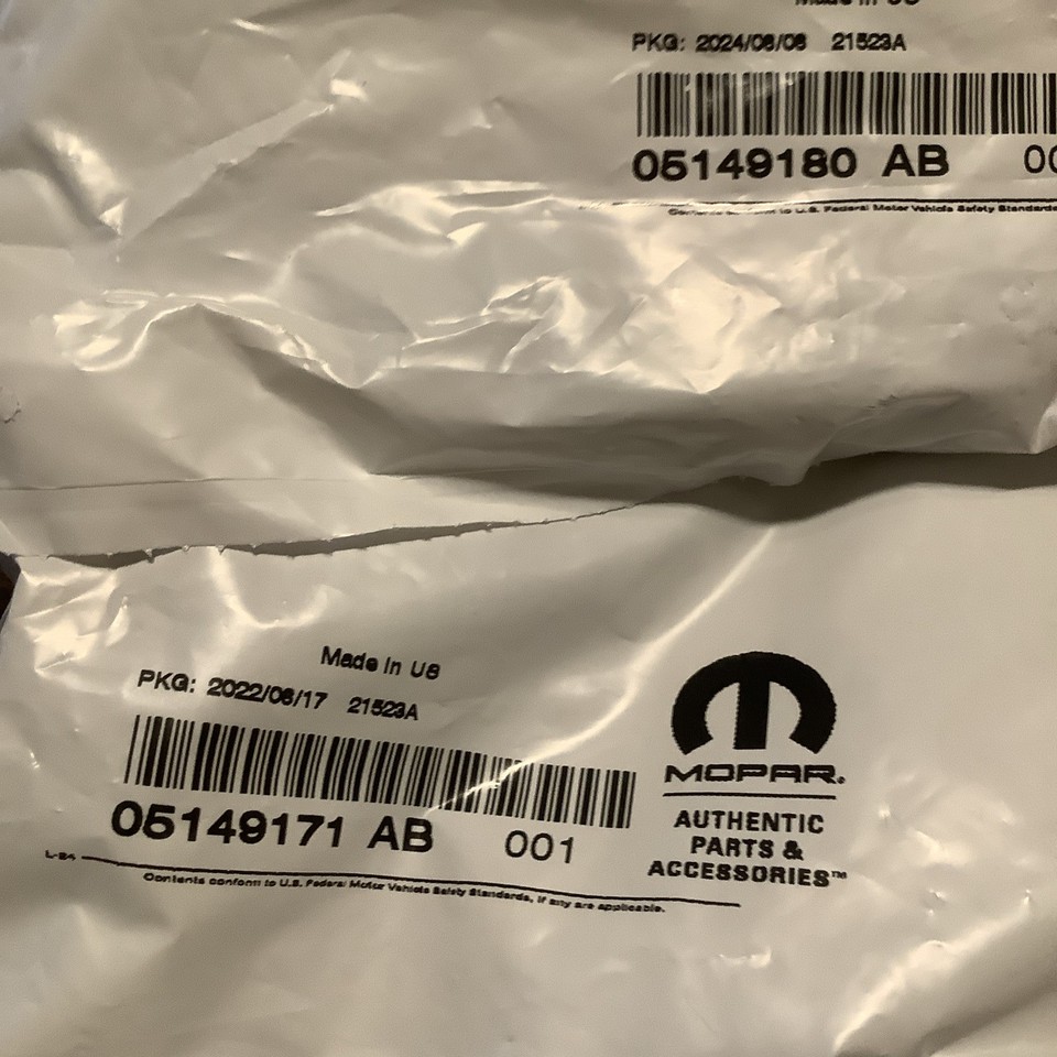 1 each of 5149171AB & 5149180AB MOPAR OEM Oxygen Sensor's Brand New ...