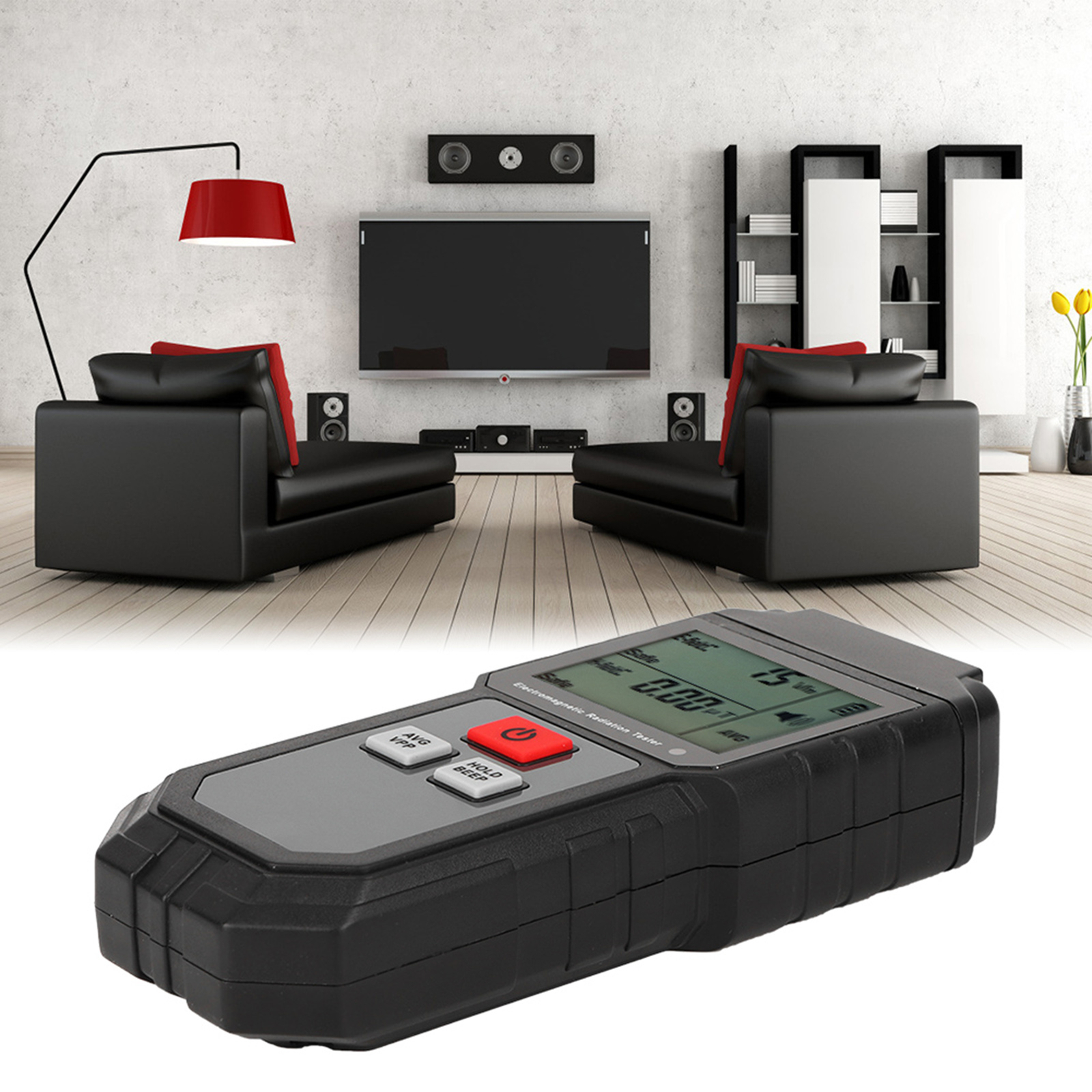 RZ825 Digital Electromagnetic Radiation Detector Tester EMF Meter With ...