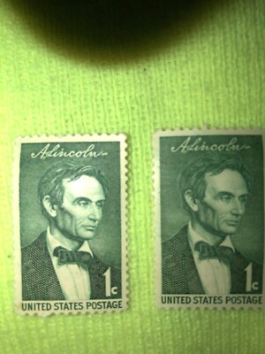 ABRAHAM LINCOLN 1 CENT STAMP GREEN UNITED STATES POSTAGE NEAR MINT | eBay