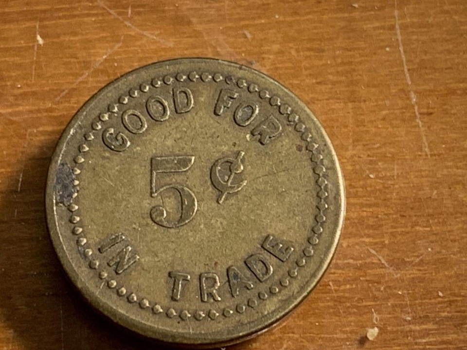 Owl Billiards token Good For 5 cent Seattle Washington Circulated SKU ...