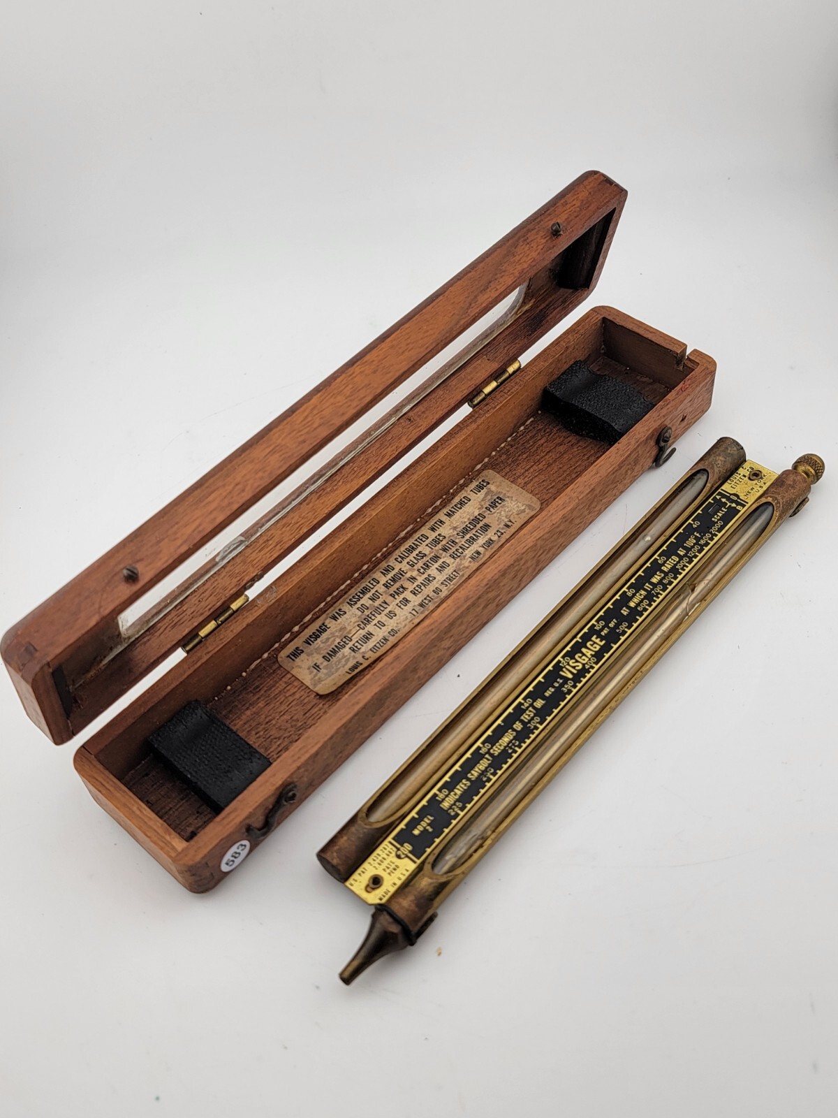 Rare Antique Louis Eitzen Visgage Oil Viscosity Comparator Instrument w ...