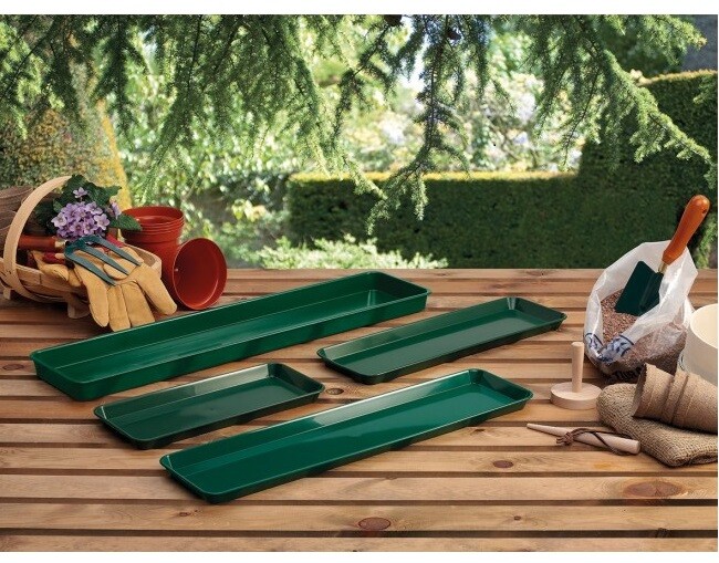 Long Rectangular Plastic Plant Pot Saucer Trough Planter Water Drip ...