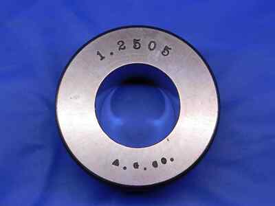 1.2505 MASTER PLAIN BORE RING GAGE 1.2500 +.0005 OVERSIZE 1 1/4 31.763 ...