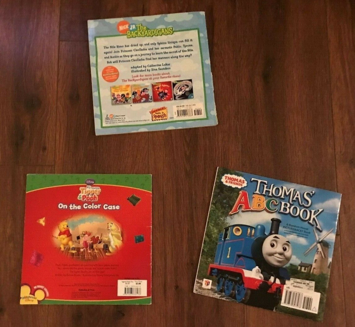 3 paperback books (The Backyardigans) (Thomas the Train)(My Friends ...