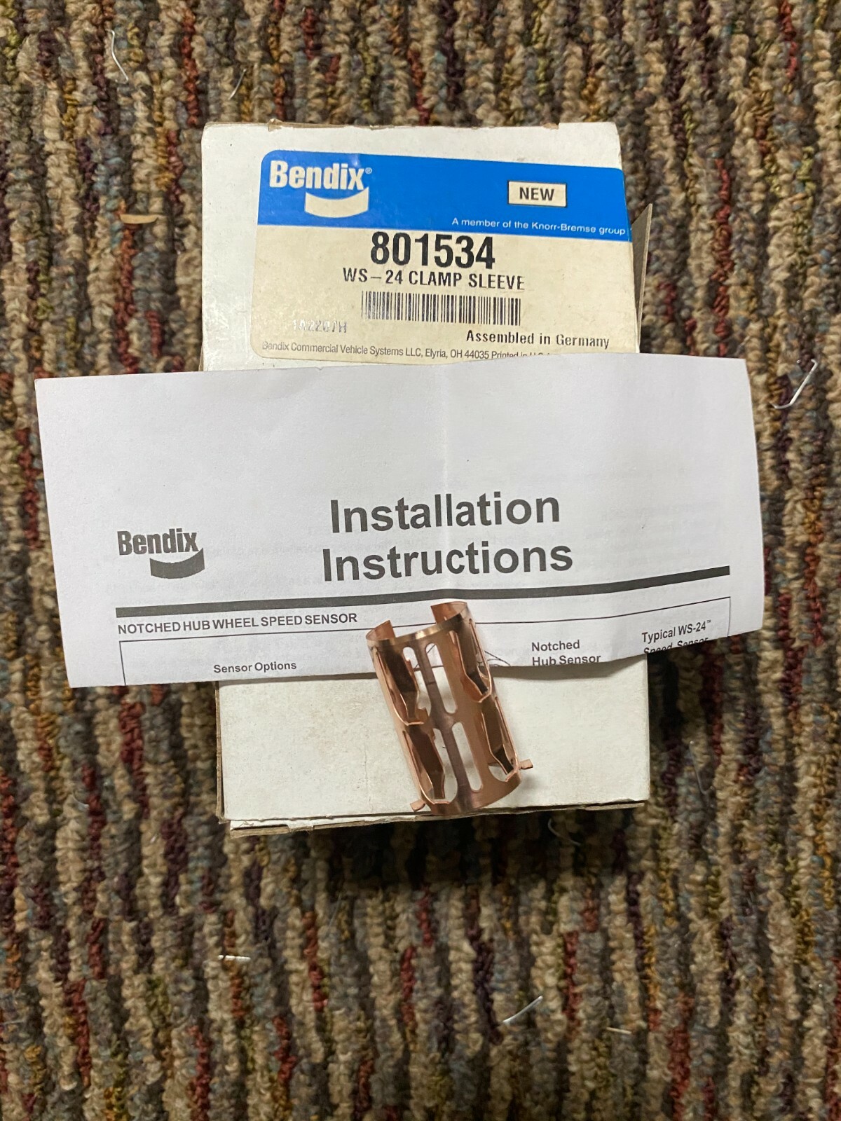 OEM Bendix BX801552 3591876C91 Transmitter Speed Sensor WS-24 ...