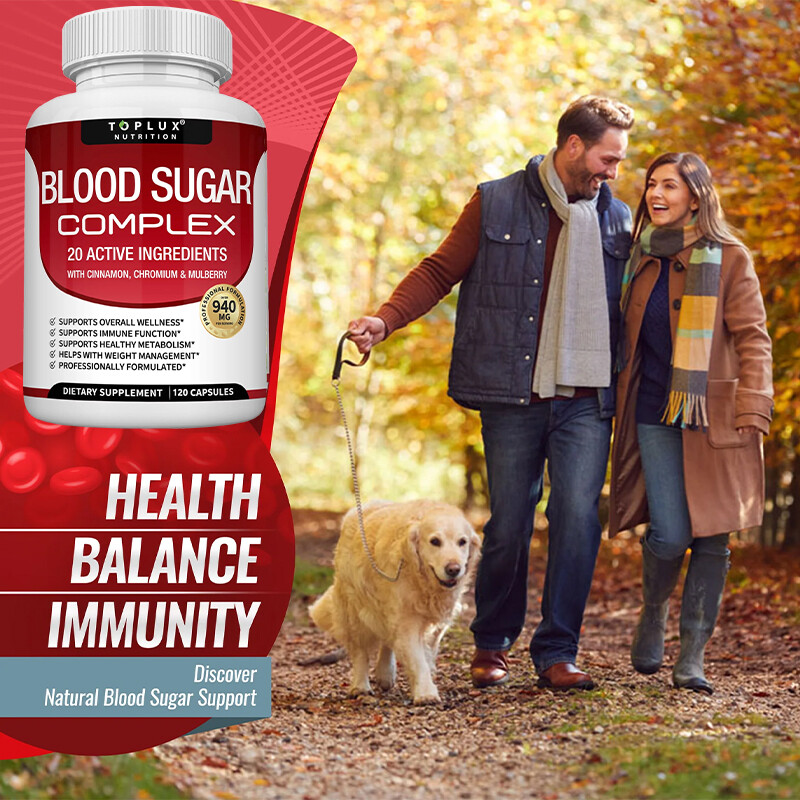 Blood Sugar Complex 60 Capsules Healthy Weight Management Promotes ...